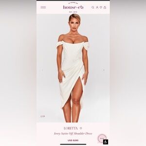 House of CB | Dresses | House Of Cb Satin Dress With Side Boning | Poshmark
